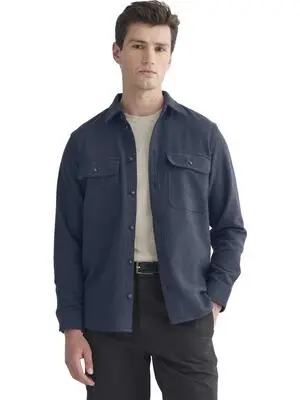 Everlane Heavyweight Overshirt - Uniform | Heather Rich Navy